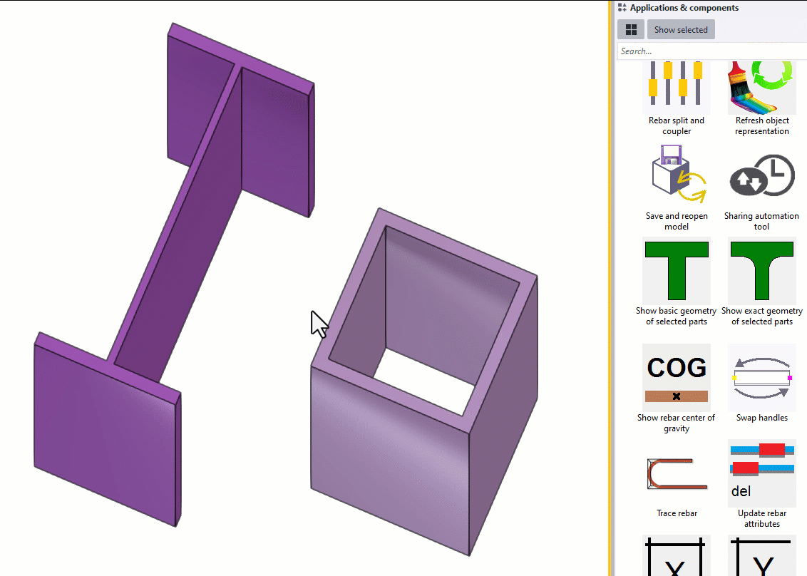 Show Geometry macros | Tekla User Assistance