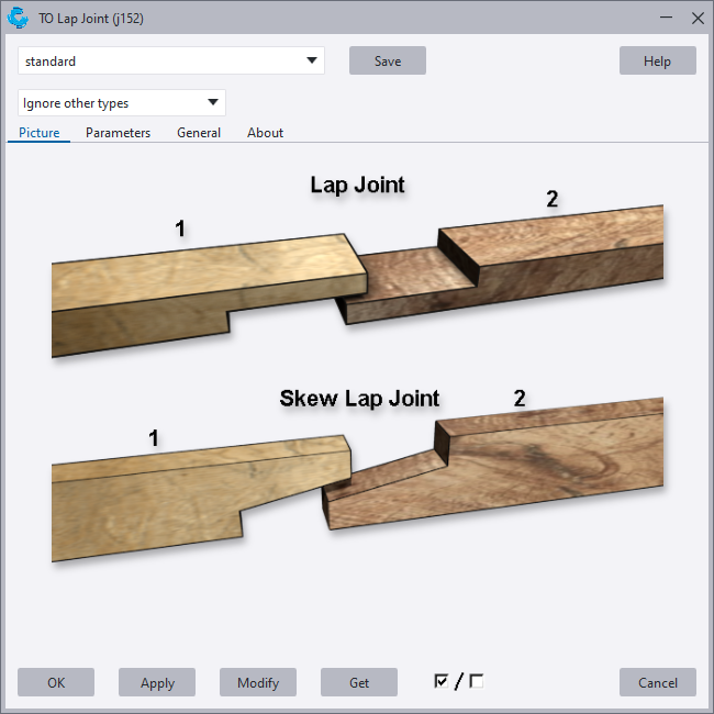 TO Lap Joint (j152) | Tekla User Assistance