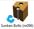 Sunken bolts (m096) | Trimble User Assistance