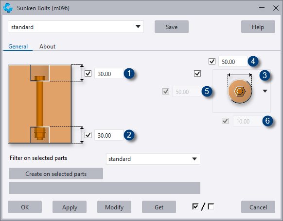 Sunken bolts (m096) | Trimble User Assistance