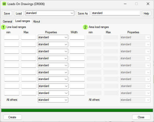 Loads on drawings (DR006) | Tekla User Assistance