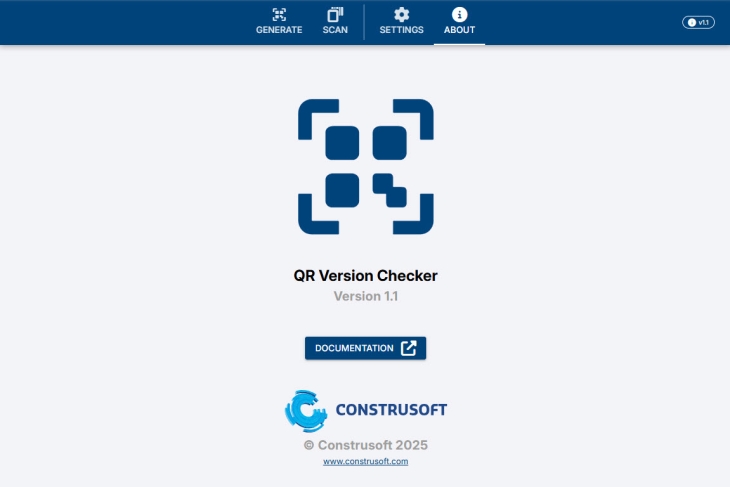 QR Version Checker | Tekla User Assistance