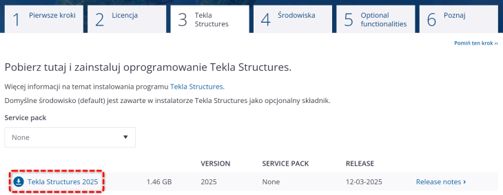 Instrukcja instalacji Tekla Structures 2025 | Trimble User Assistance