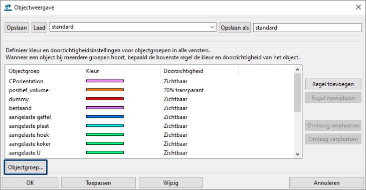 Kleur van referentiemodellen in modelvensters aanpassen | Tekla User ...