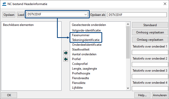 NC-bestanden converteren naar DXF | Tekla User Assistance