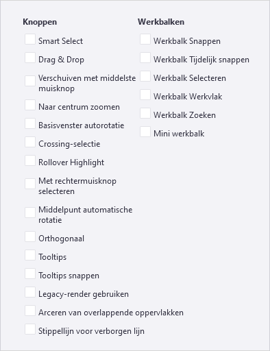 Schakelknoppen voor bestandsmenu's instellen | Tekla User Assistance