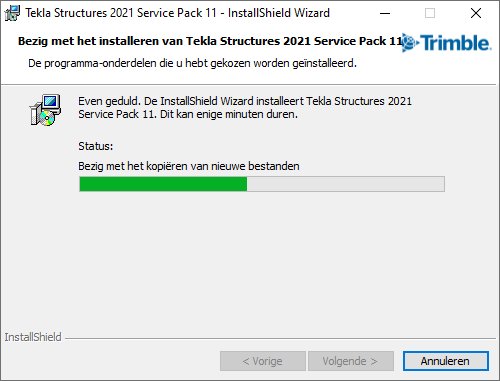 Installatie Tekla Structures 2021 SP11 | Tekla User Assistance