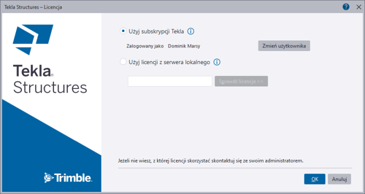 Instrukcja instalacji Tekla Structures 2024 | Trimble User Assistance
