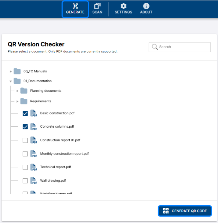 QR Version Checker | Tekla User Assistance