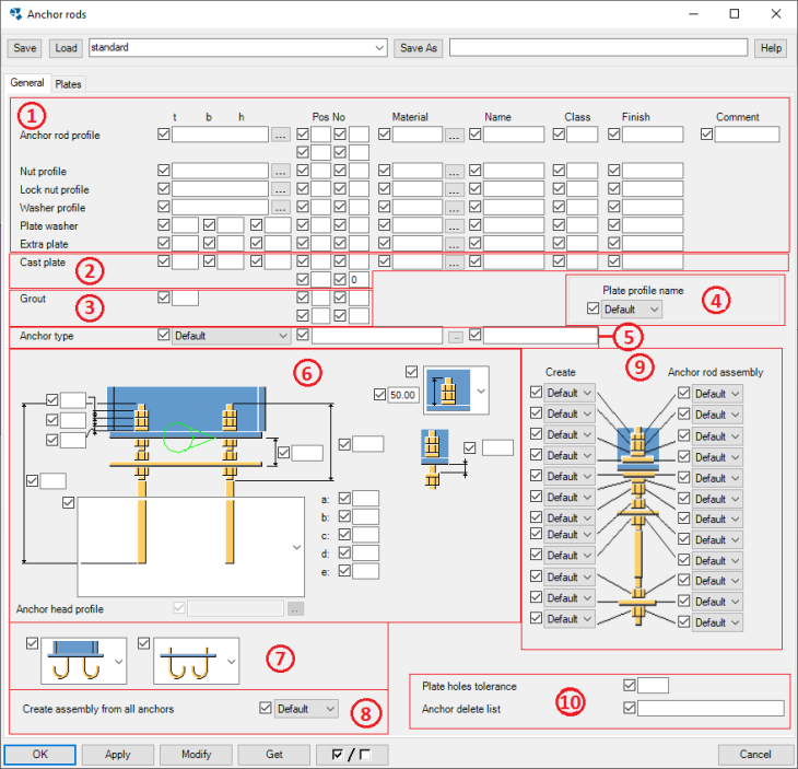 Anchor Rods | Tekla User Assistance