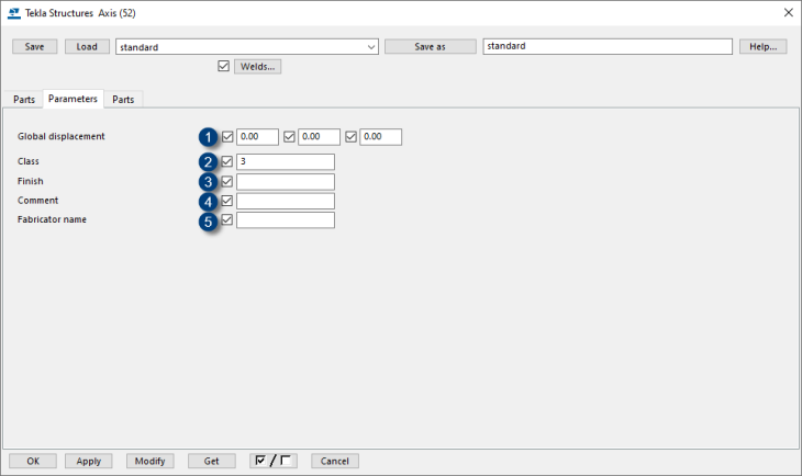 Axis (52) | Tekla User Assistance