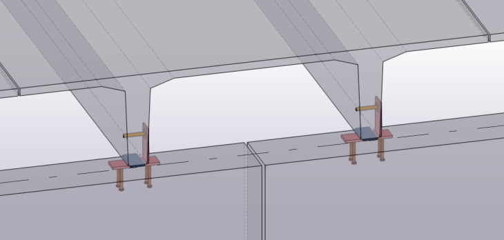 Double Tee To Beam Connection | Tekla User Assistance