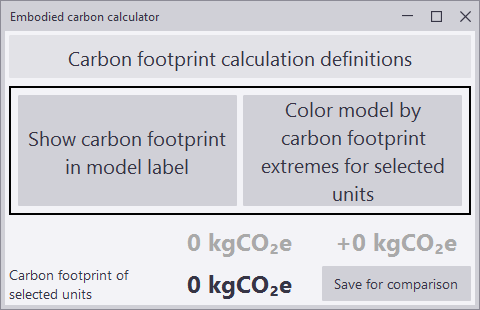 Embodied carbon calculator | Trimble User Assistance