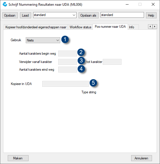 Schrijf Nummering Resultaten naar UDA (ML006) | Tekla User Assistance