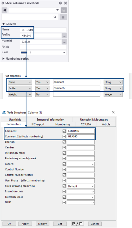 Write Numbering Results Into UDA (ML006) | Tekla User Assistance