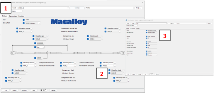 Macalloy tension rod, compression strut and cable systems | Tekla User ...