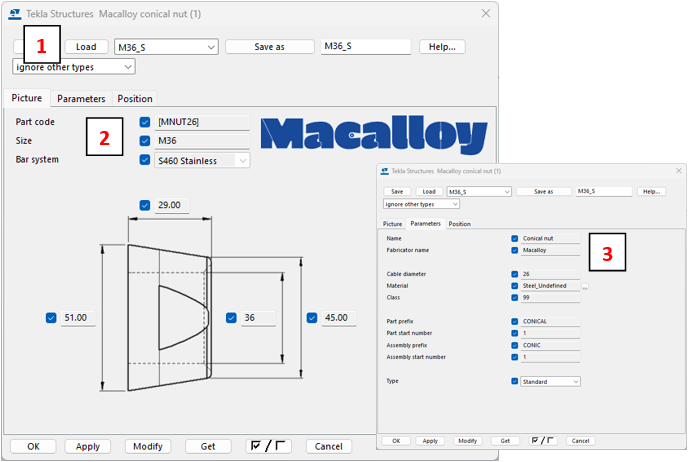 Macalloy tension rod, compression strut and cable systems | Tekla User ...