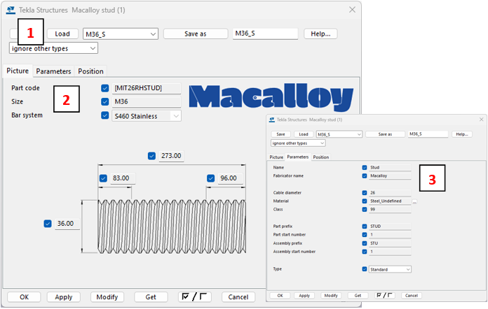 Macalloy tension rod, compression strut and cable systems | Tekla User ...