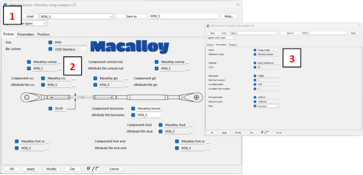 Macalloy tension rod, compression strut and cable systems | Tekla User ...