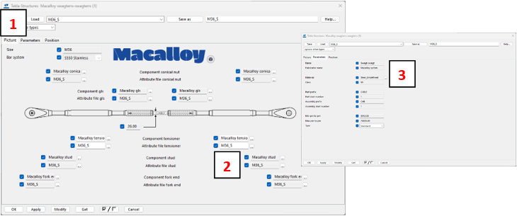Macalloy tension rod, compression strut and cable systems | Tekla User ...