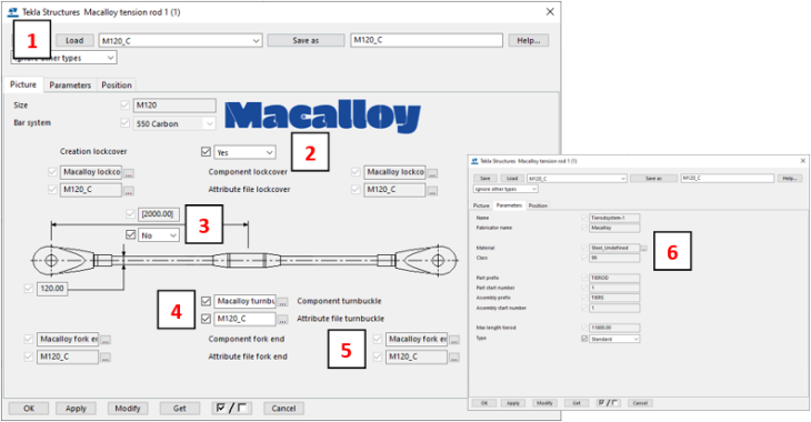 Macalloy tension rod, compression strut and cable systems | Tekla User ...