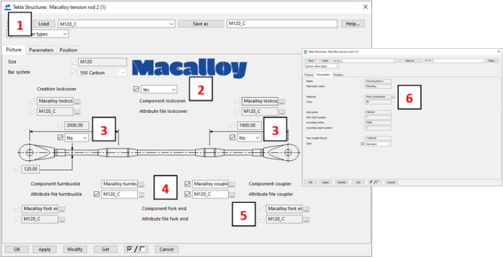 Macalloy tension rod, compression strut and cable systems | Tekla User ...