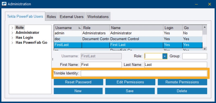Create Named Device Trimble Identity Login Email Accounts for PowerFab ...