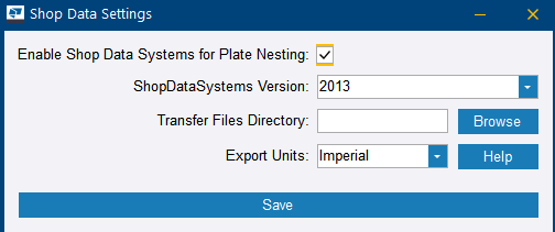Shop Data Systems PeddiNest Integration | Trimble User Assistance