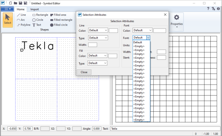 Im Symbol-Editor unterschiedliche Schriftarten verwenden | Trimble User ...
