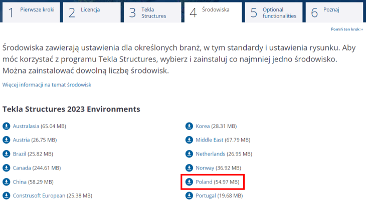 Instrukcja instalacji Tekla Structures 2023 | Trimble User Assistance