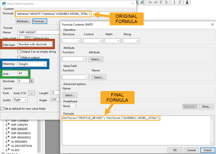 Profile Weights in US Imperial Environment | Tekla User Assistance