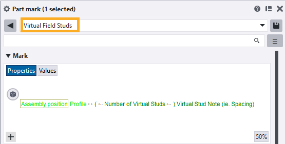 Field (virtual) Stud User-defined attribute (UDA) Tab | Trimble User Assistance