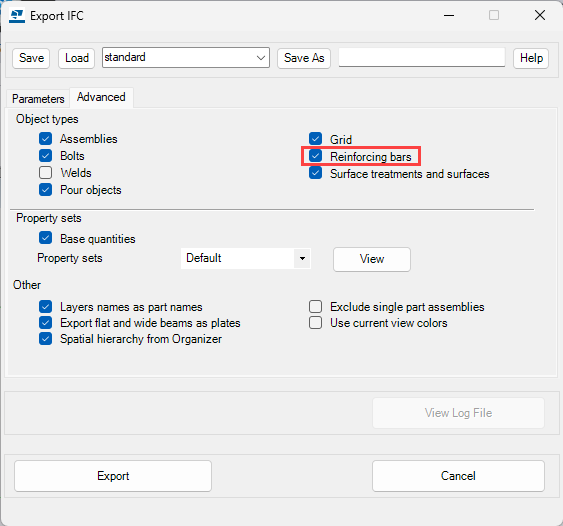 Can we convert Tekla Rebar Model to nws format? | Tekla User Assistance
