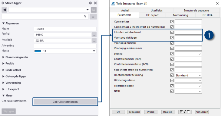 Inkorten en voortoog in het eigenschappen dialoogvenster | Trimble User ...