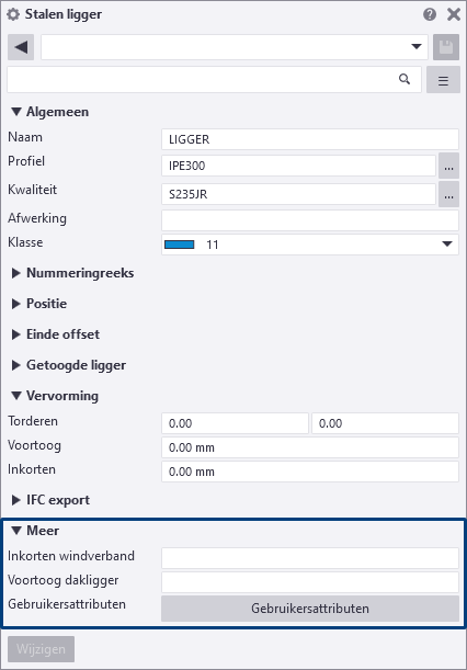 Inkorten en voortoog in het eigenschappen dialoogvenster | Trimble User ...