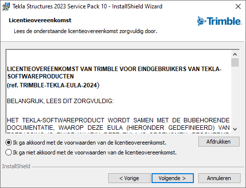 Installatiehandleiding Tekla Structures 2023 SP10 Online licentie ...