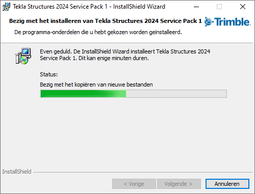Installatiehandleiding Tekla Structures 2024 SP1 Entitlement | Tekla User Assistance