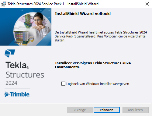 Installatiehandleiding Tekla Structures 2024 SP1 Entitlement | Tekla User Assistance