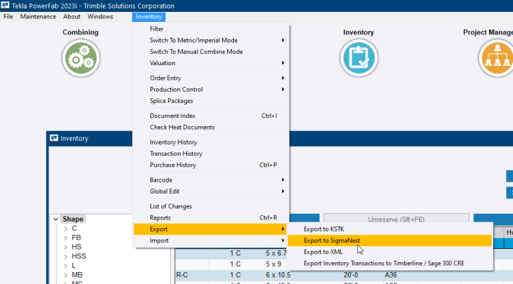 Tekla PowerFab Plugin for SigmaNest Getting Started Guide: Inventory ... Tekla PowerFab Plugin for SigmaNest Getting Started Guide: Inventory ...
