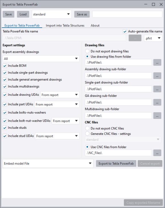 Tekla PowerFab eXchange Plugin 6.5 | Tekla User Assistance