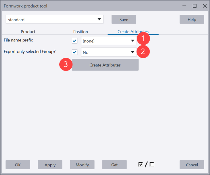 USA Formwork Tools: Formwork Custom Part | Trimble User Assistance