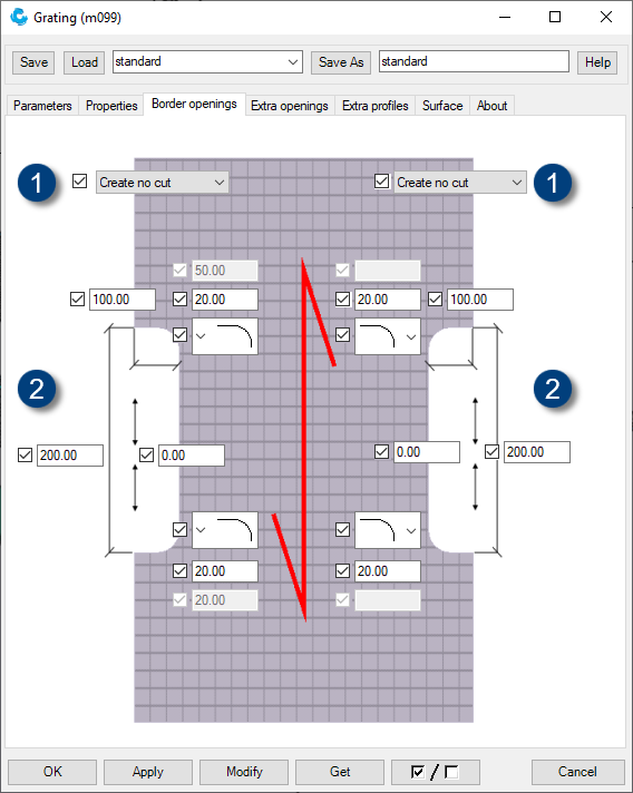Grating (m099) | Trimble User Assistance