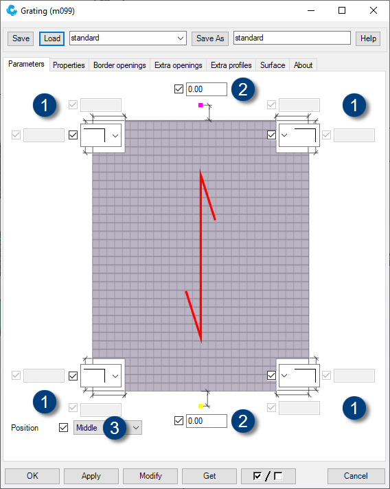 Grating (m099) | Trimble User Assistance