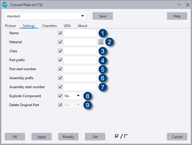 Convert plate (m173) | Trimble User Assistance