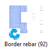 Border rebar (92) | Tekla User Assistance