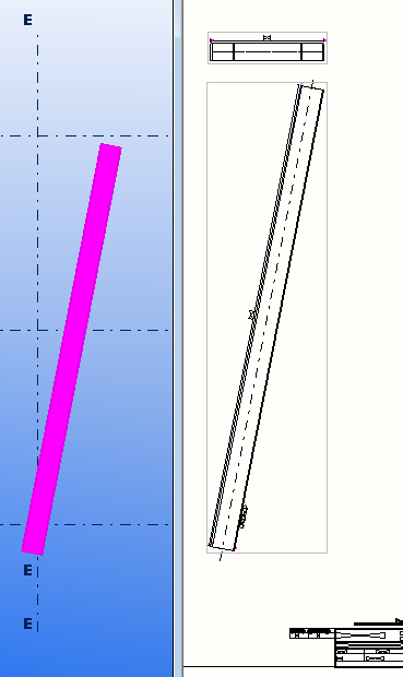 Inclined column on the assembly drawing | Trimble User Assistance
