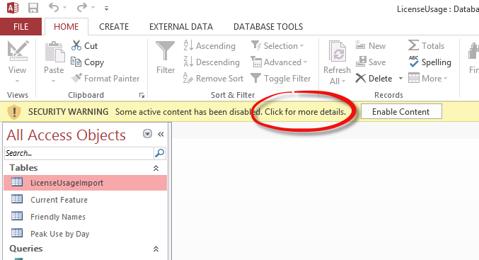Enter Parameter Value Message And Errors In Usage By Reports