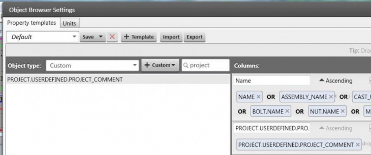 Showing User Defined Attributes In Object Browser Tekla User Assistance 4017