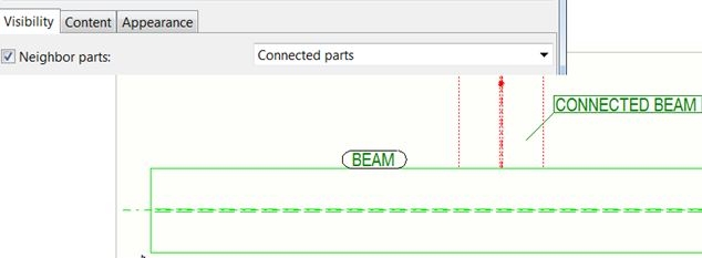 Neighbouring parts in drawings | Tekla User Assistance