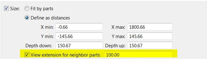 Neighbouring parts in drawings | Tekla User Assistance